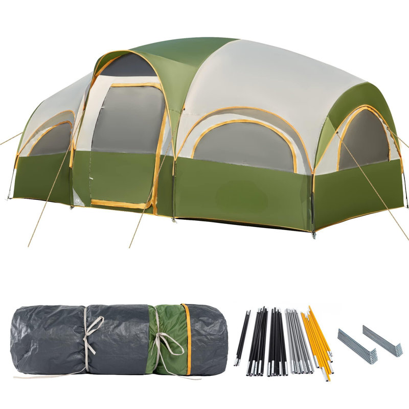 MARLIN MANUFACTURING COMPANY, INCORPORATED 8 Person Tent For Camping, Waterproof Windproof ...